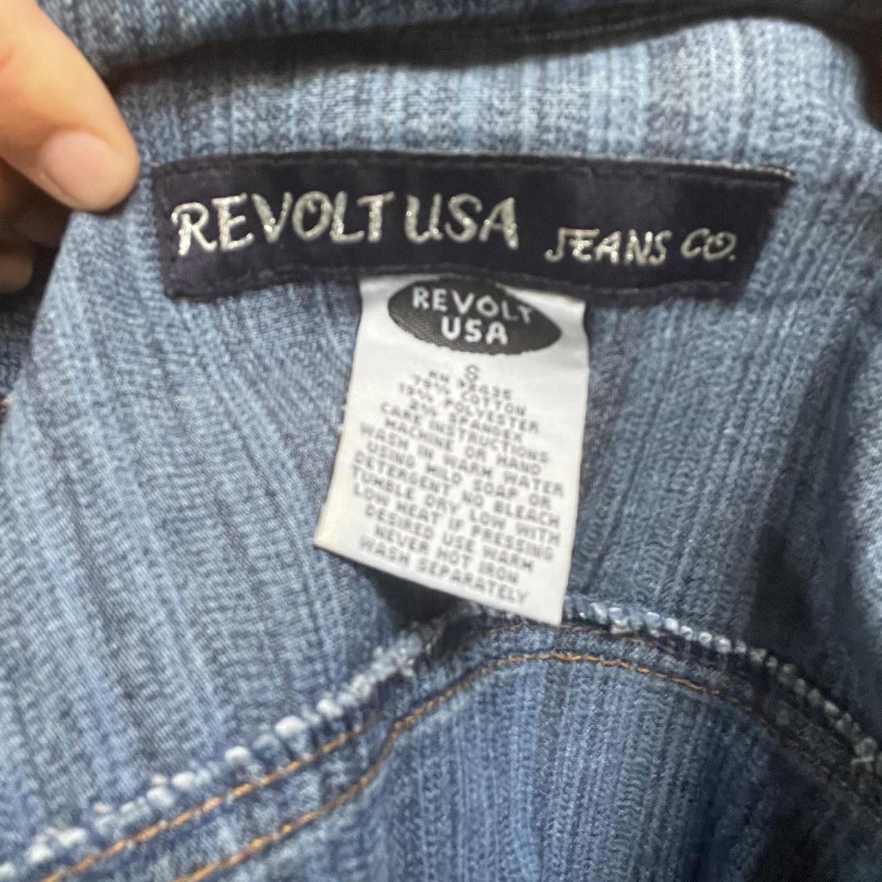 2000s denim jacket vintage denim tight... - Depop