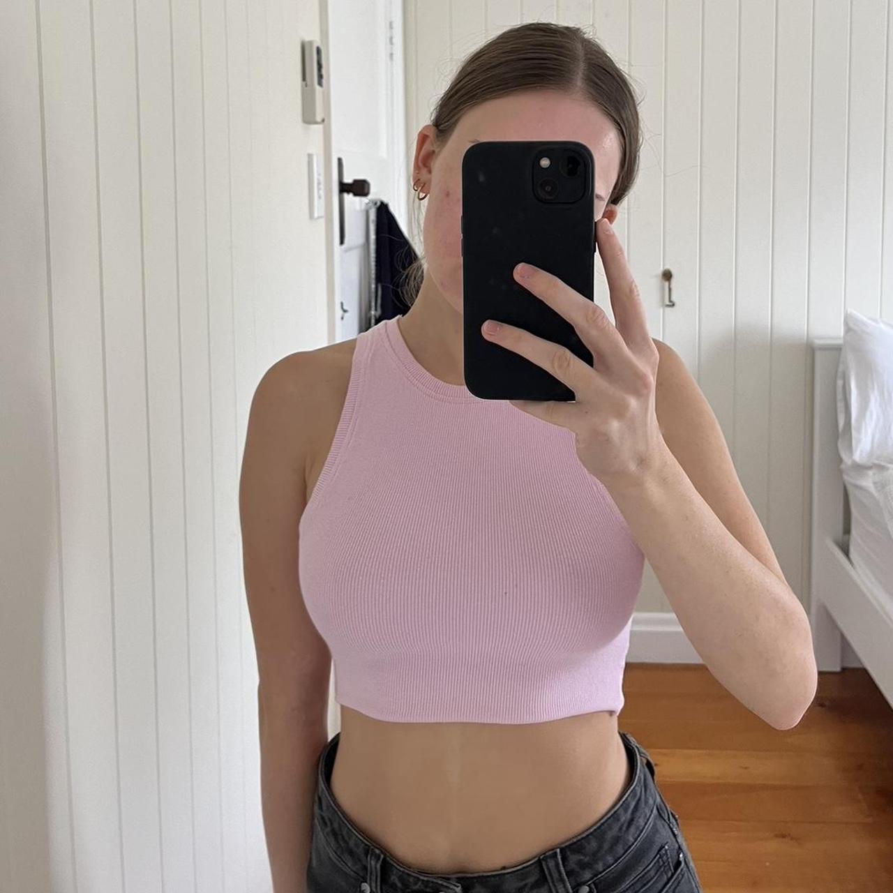 Glassons light pink top size xs #glassons #tops - Depop