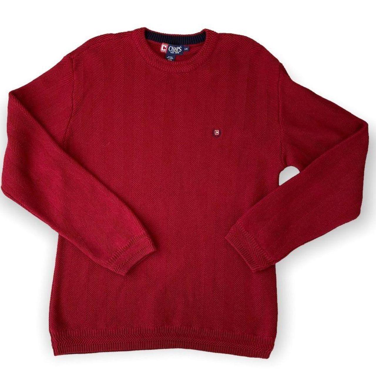 Chaps Men's Red Jumper | Depop