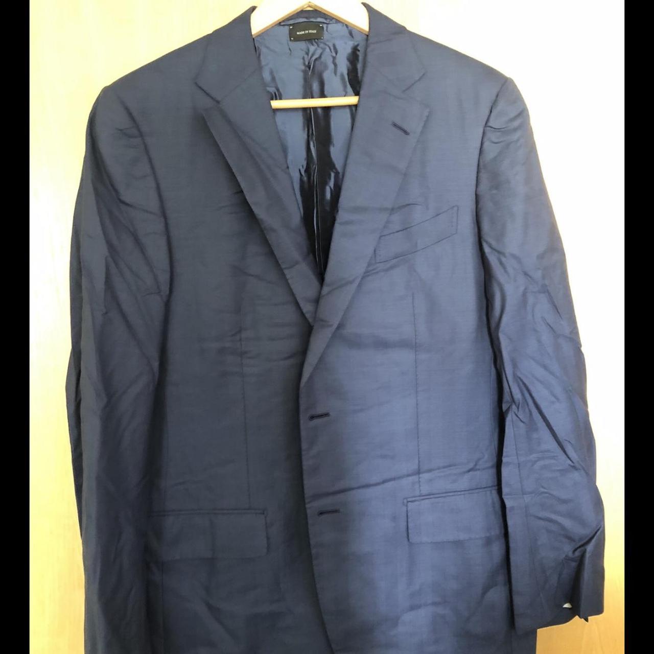 Navy Blue Zegna suit Brand new in perfect condition - Depop