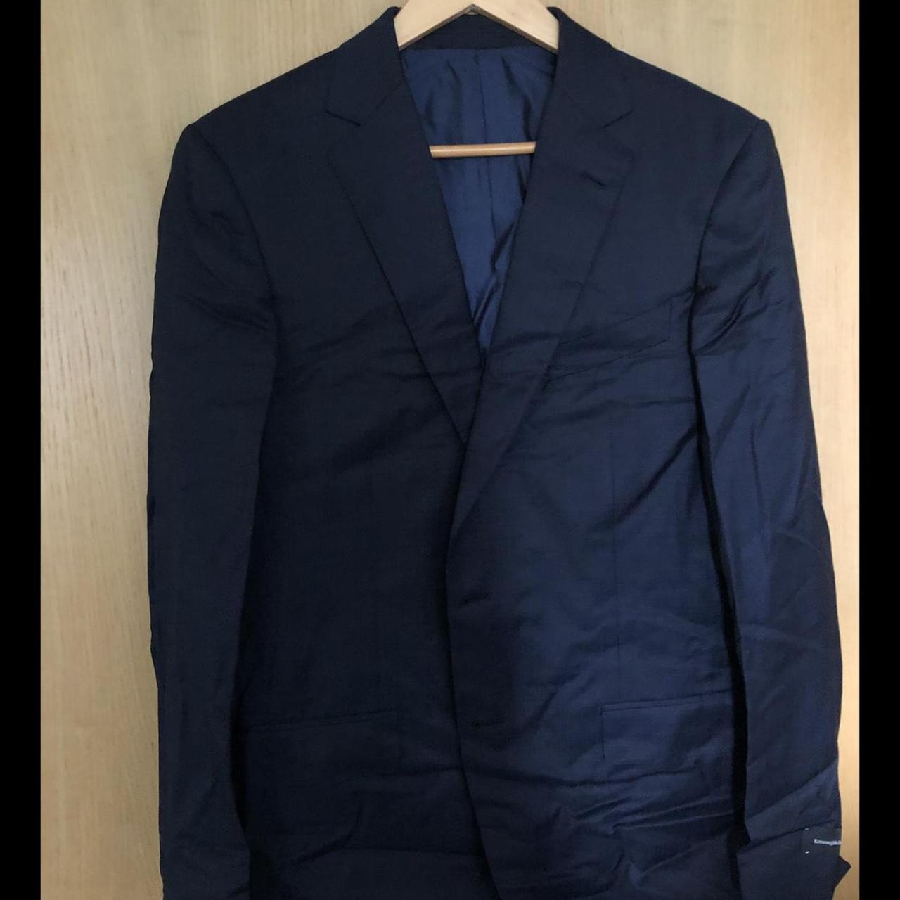 Navy Blue Zegna suit Brand new with no marks or... - Depop