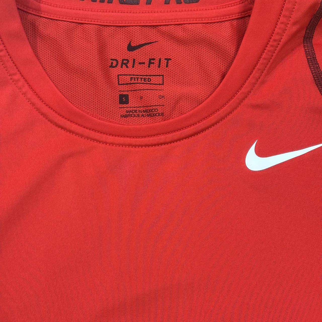 Red Nike Pro compression Dri Fit, Never Worn | Depop