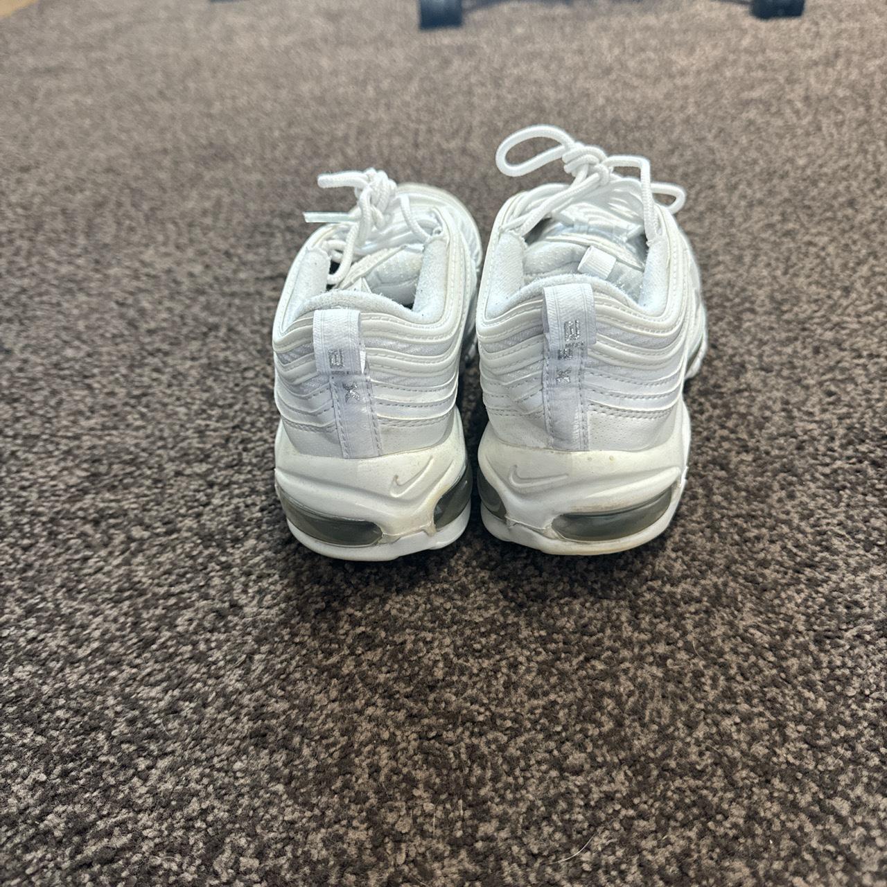 All white nike air max 97. Uk size 6 , eu 39 Worn a... - Depop