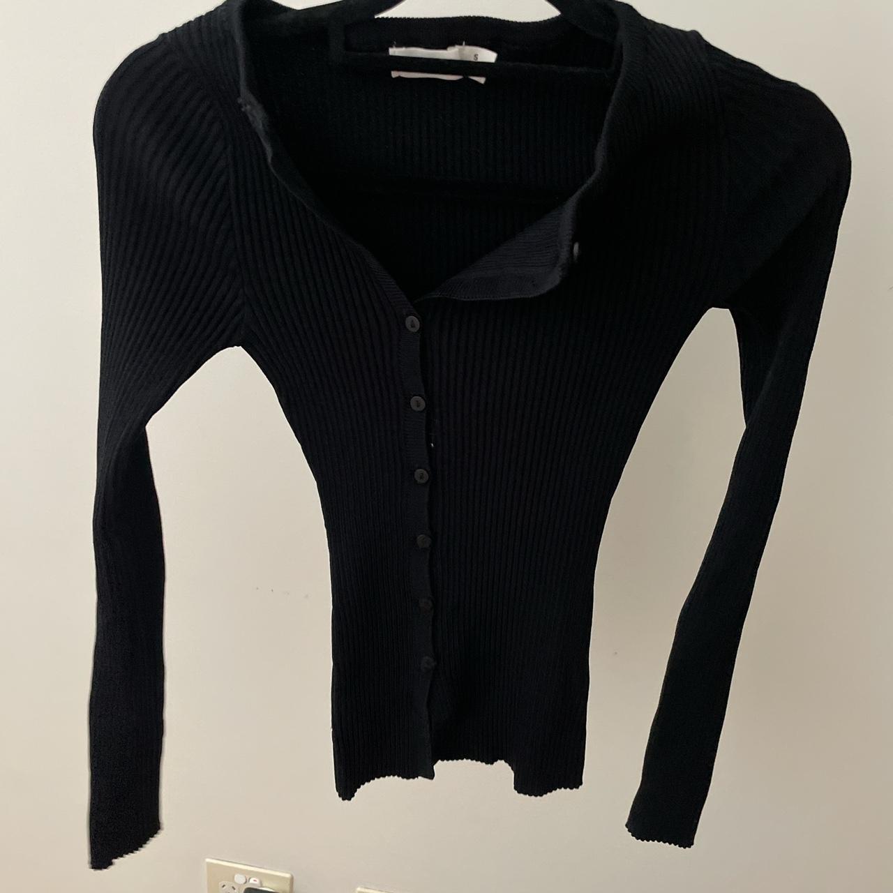 Off centre button up knit cardigan from Glassons... - Depop