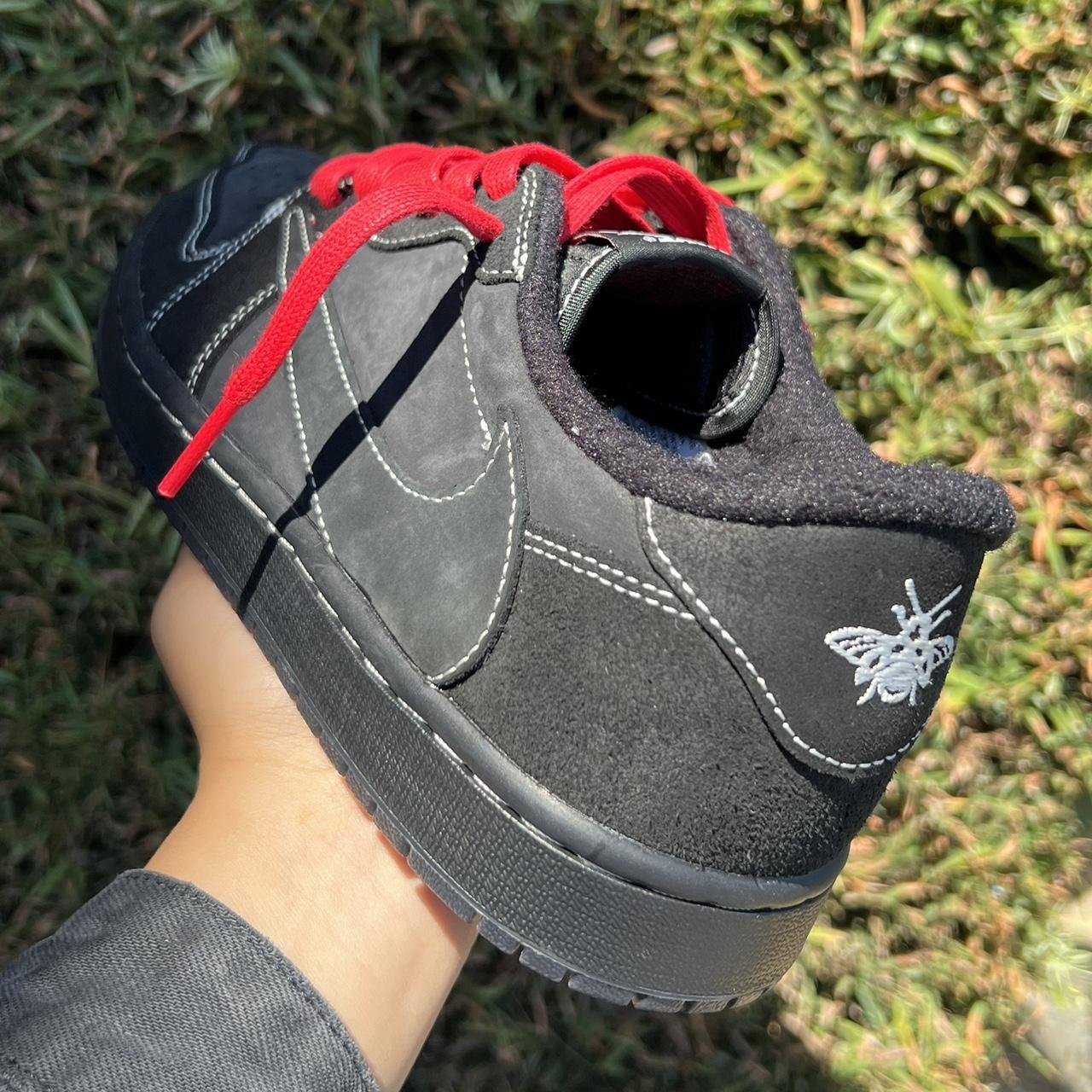Travis Scott x Air Jordan 1 Low OG SP Black Phantom... - Depop