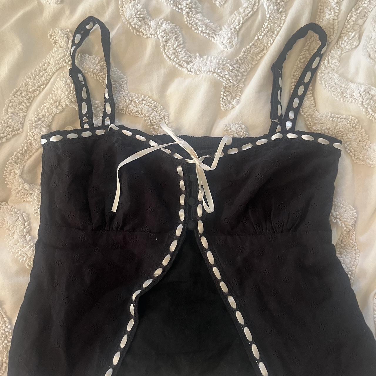 Repost of this top for a buyer ️ luck and trouble top - Depop