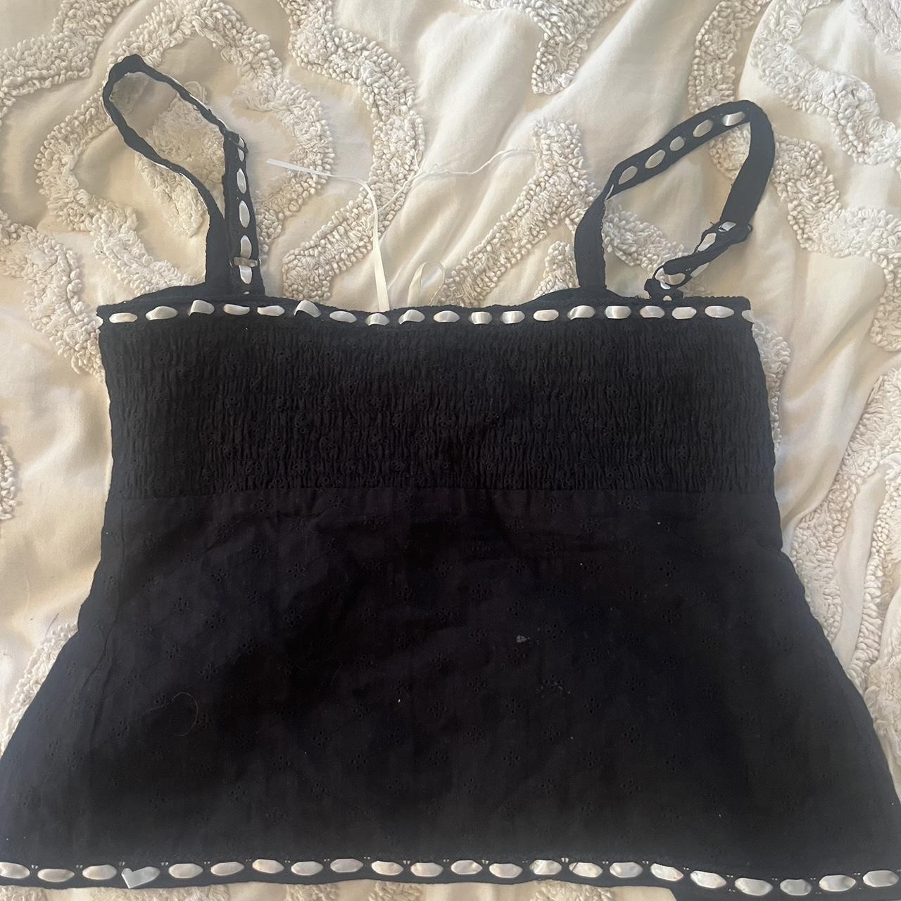 Repost of this top for a buyer ️ luck and trouble top - Depop
