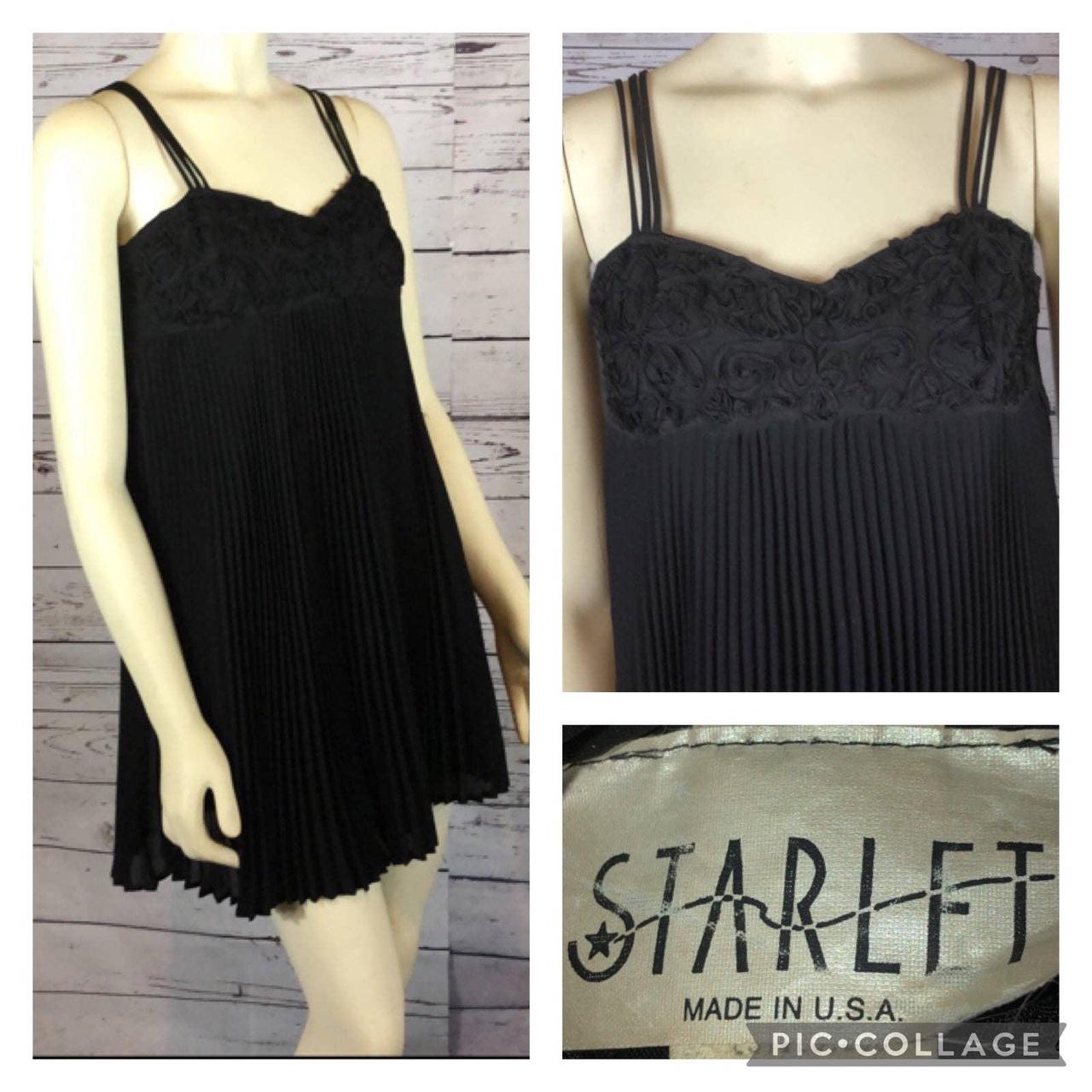 Vintage STARLET brand dress Sexy little black... - Depop