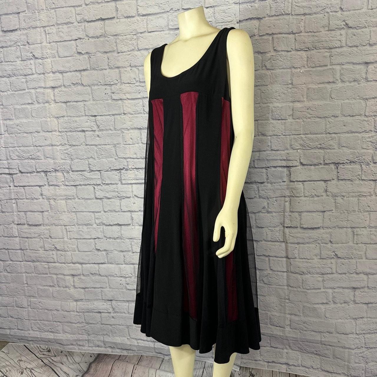 Dressbarn collection black and burgundy evening... | Depop