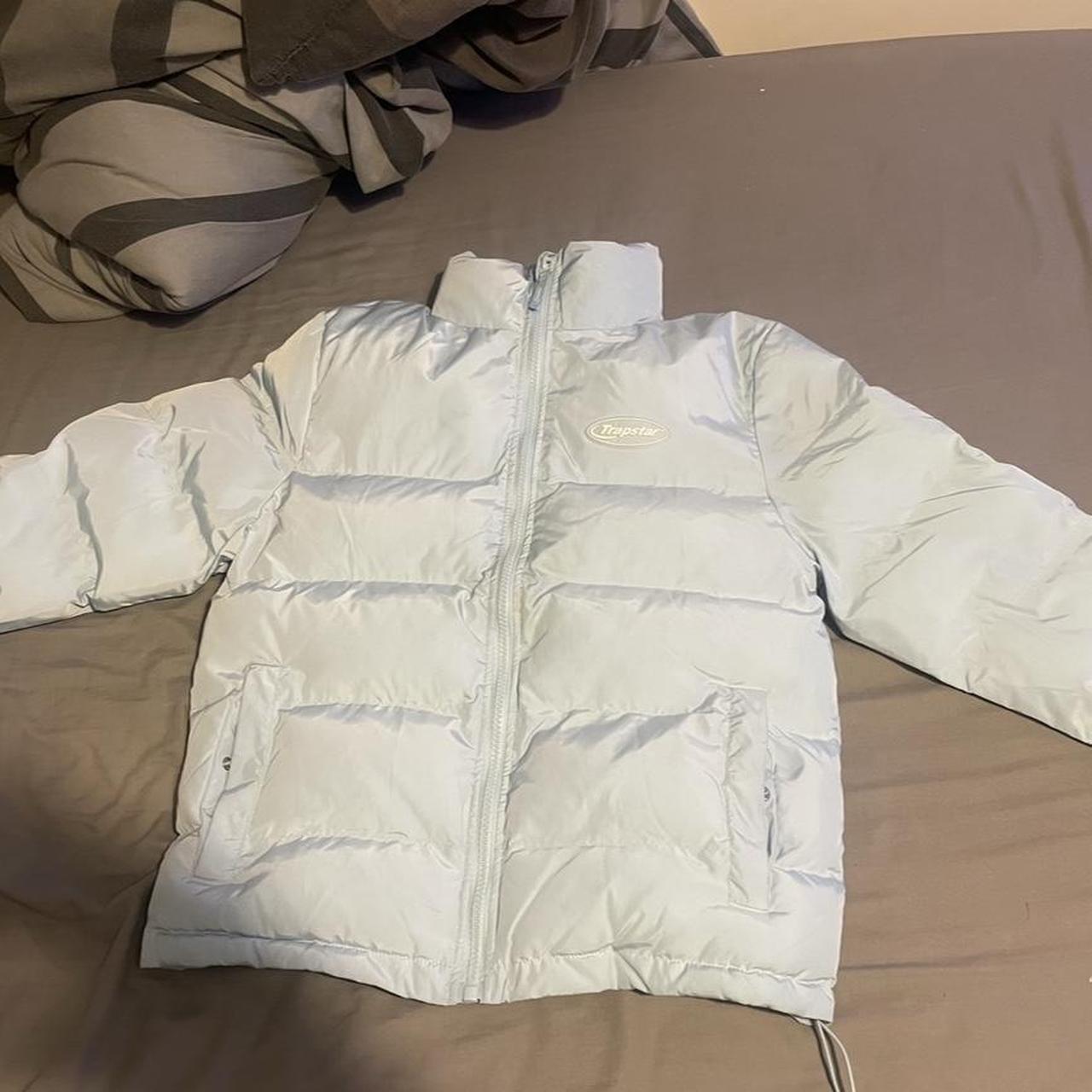 Baby blue trapstar puffer Really nice coat, barely... - Depop