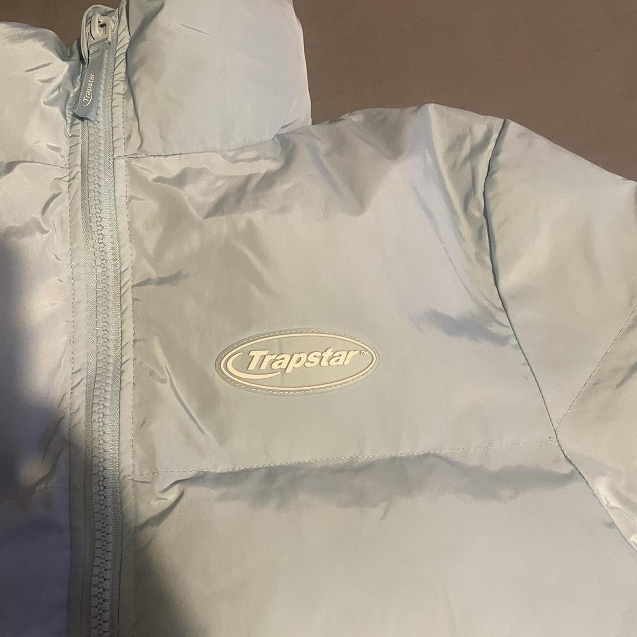 Baby blue trapstar puffer Really nice coat, barely... - Depop