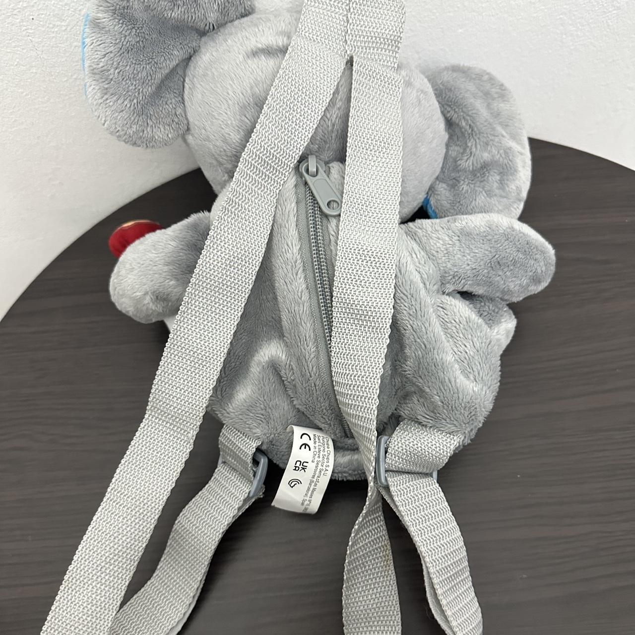 "Chupa Chups Lolly Grey Elephant Plush Backpack Bag | Depop