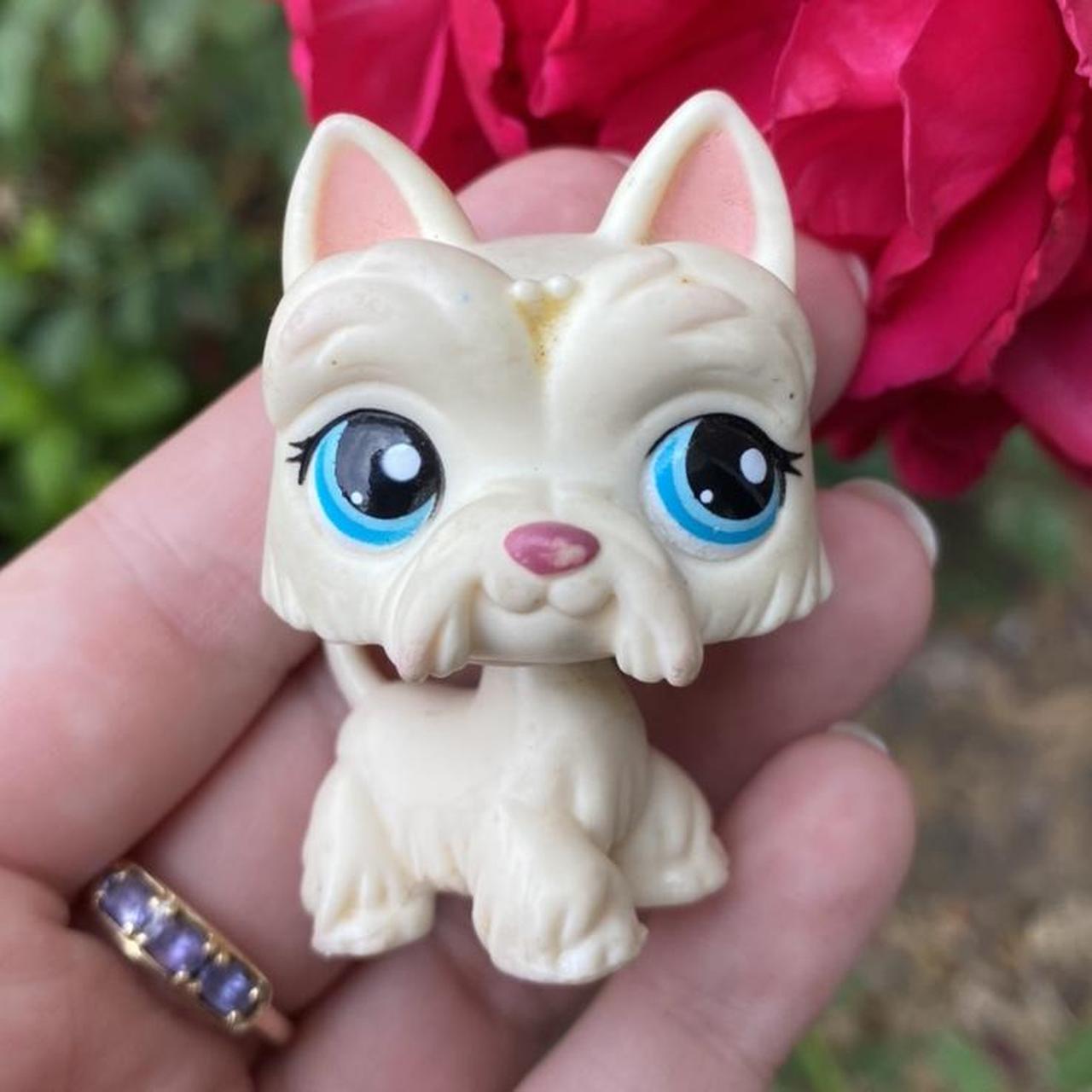 Littlest Pet Shop LPS White Terrier Dog 1598... - Depop