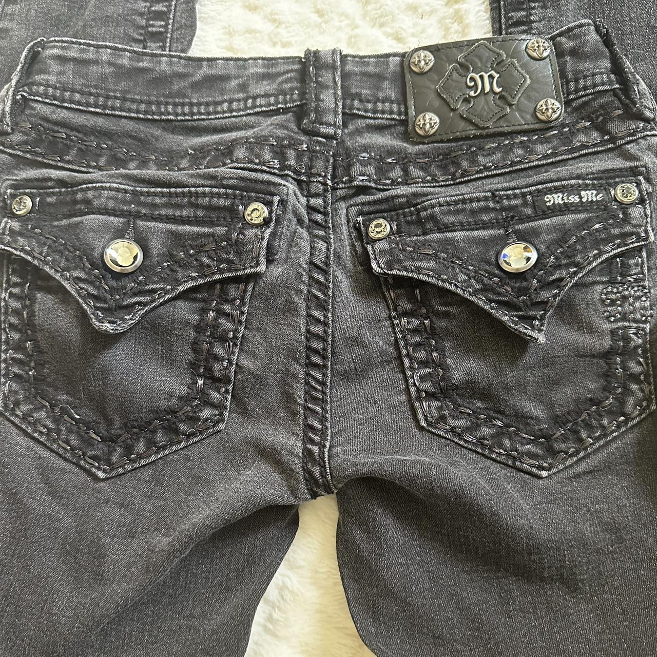 Miss me black jeans Size 26 Low rise #jeans - Depop