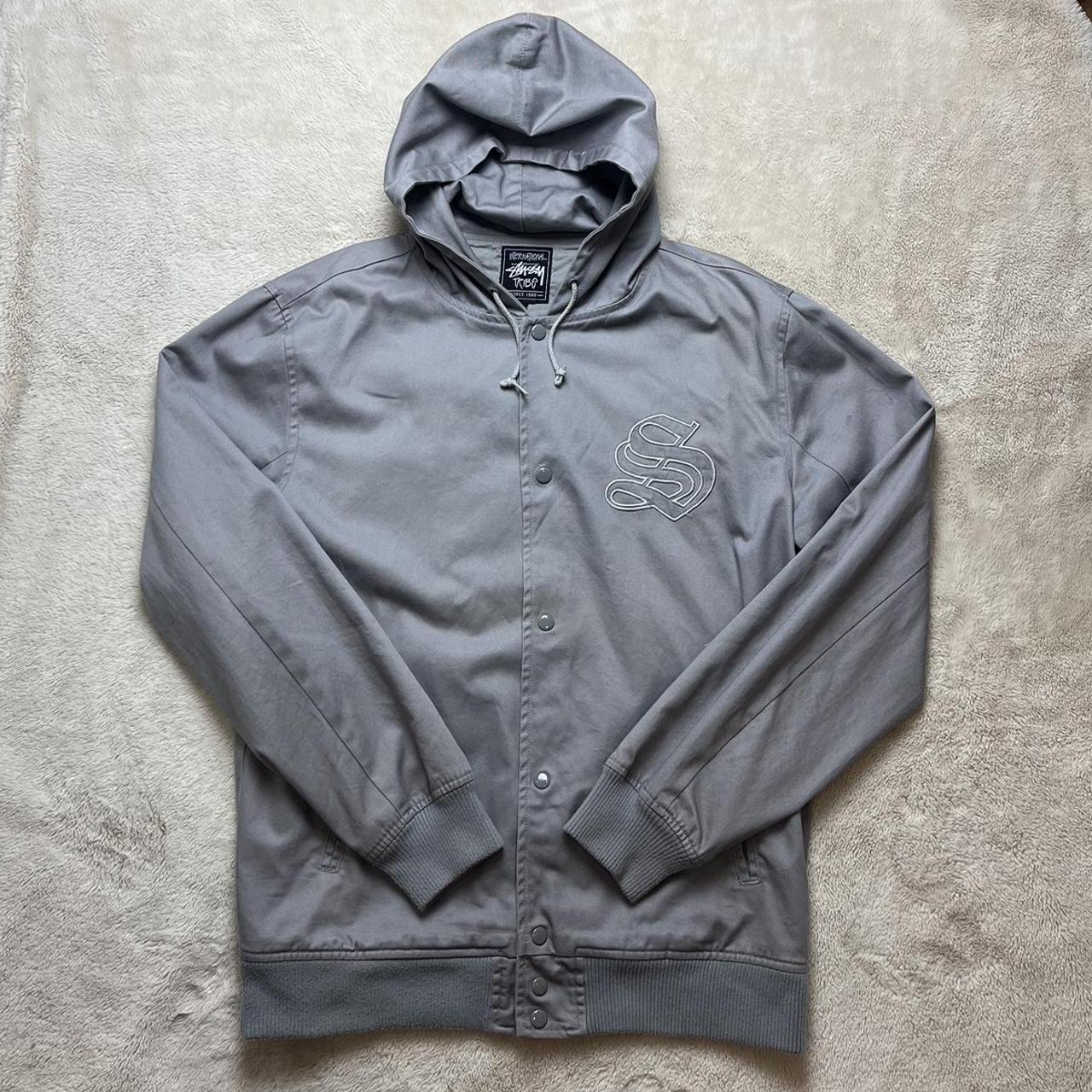 Stüssy Men's Grey Jacket | Depop
