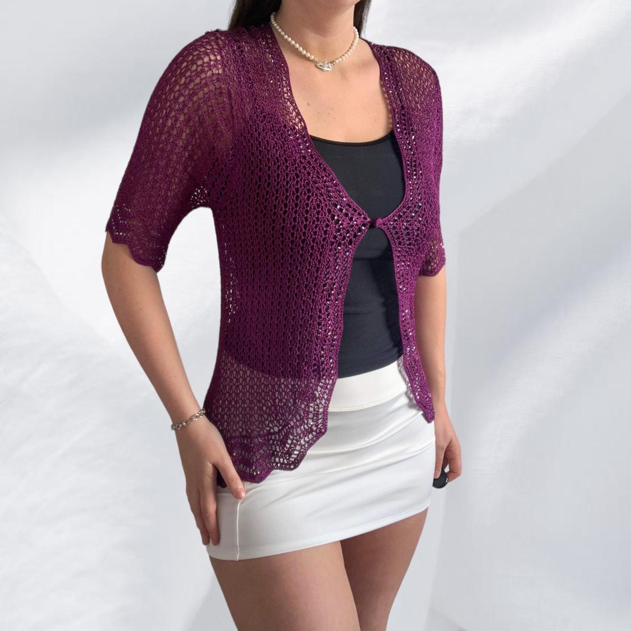 Women's Purple Cardigan | Depop