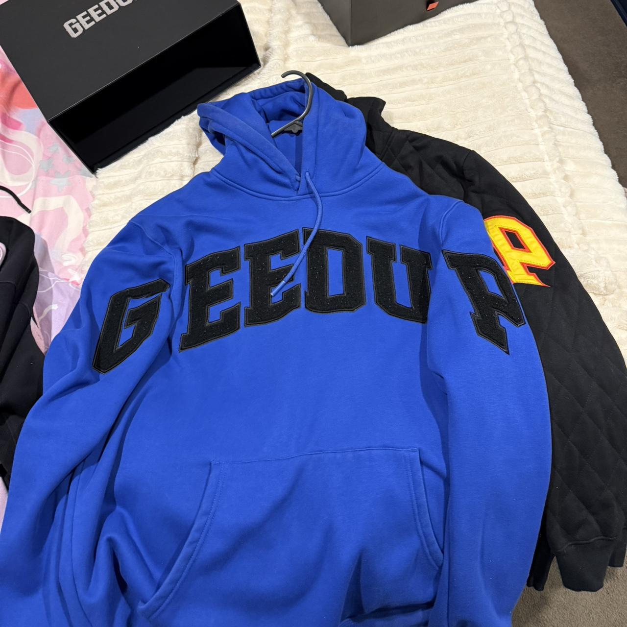 Geedup blue & black hoodie bought off the geed up... | Depop