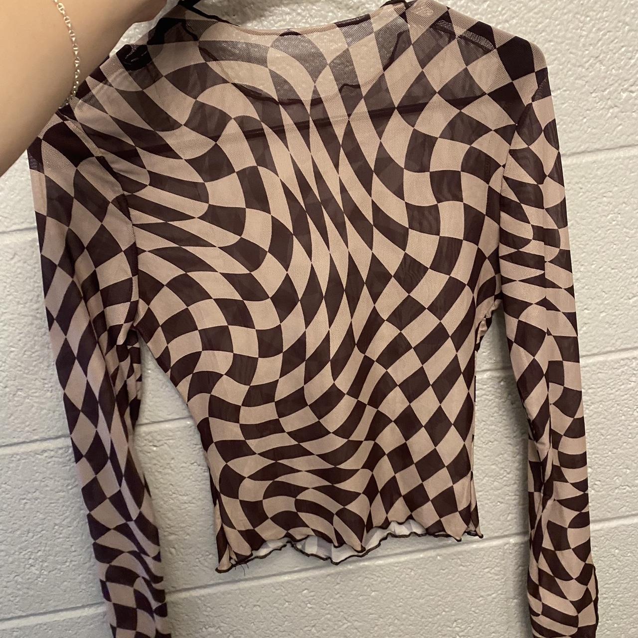 Sheer mesh shirt. #sheer #retro #y2k - Depop