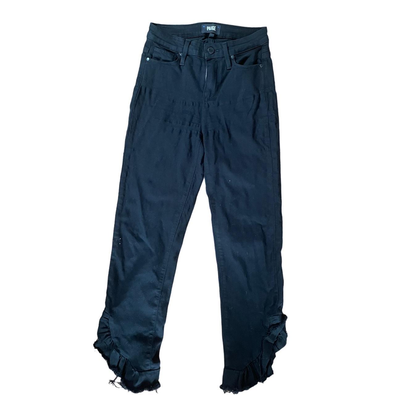 Paige denim ruffle jeans. Absolutely ADORABLE. Worn... - Depop