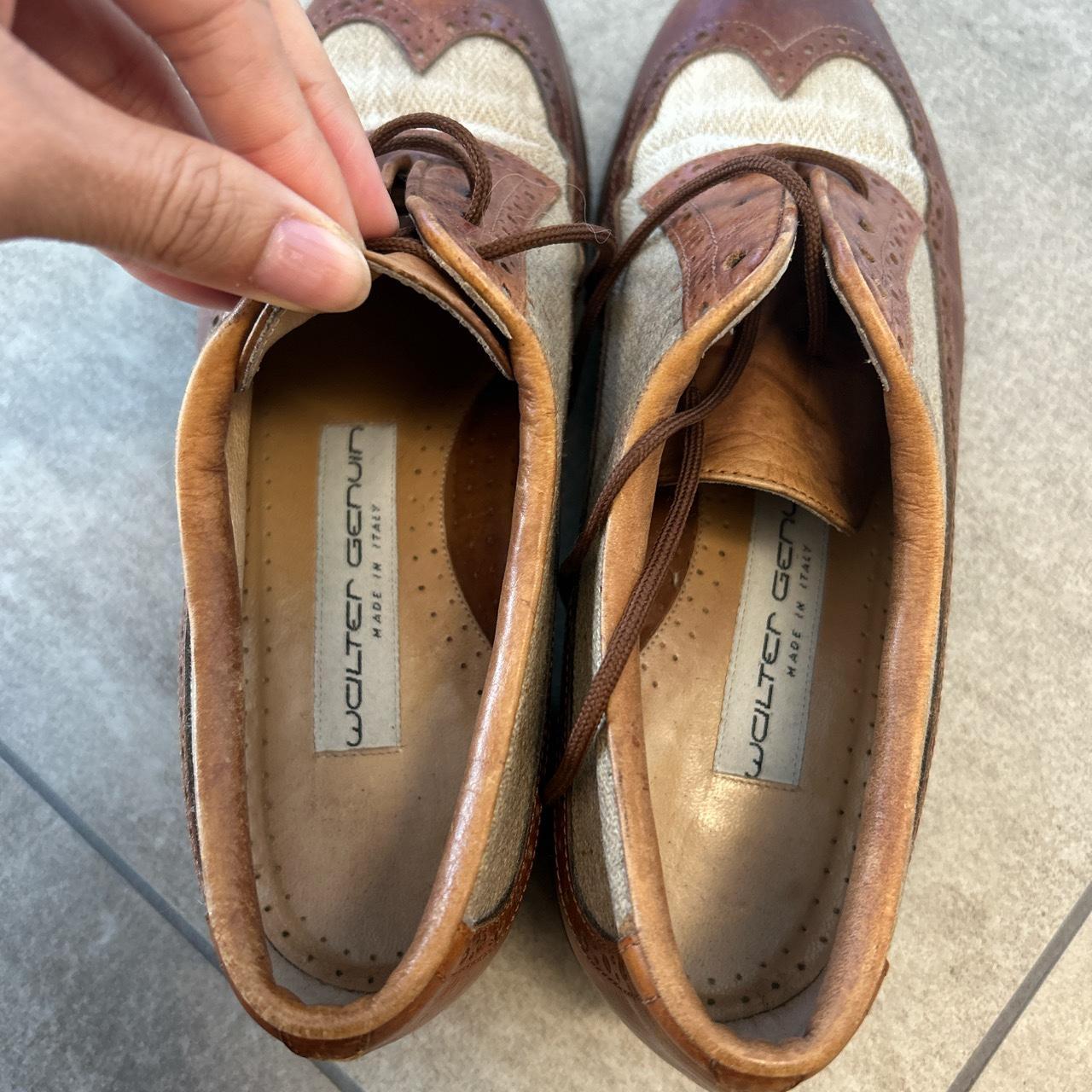 walter genuin leather shoes made in italy womens 6.5... - Depop