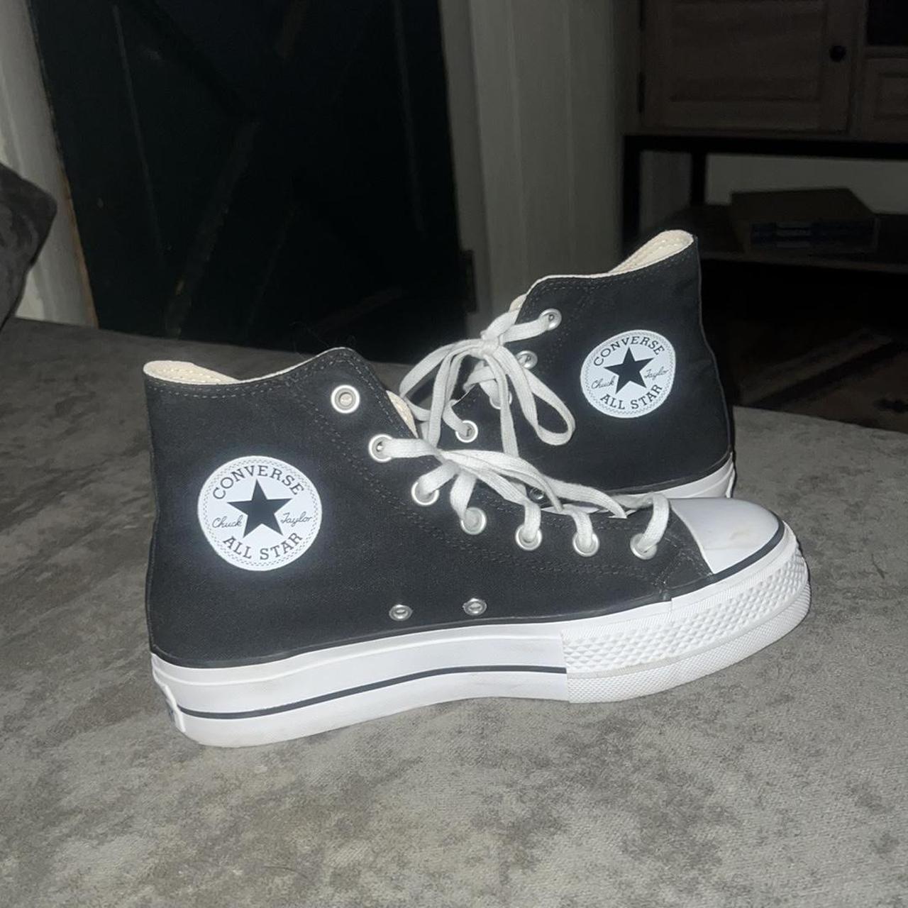 Platform High Top Converse -Fit to size -Very... - Depop