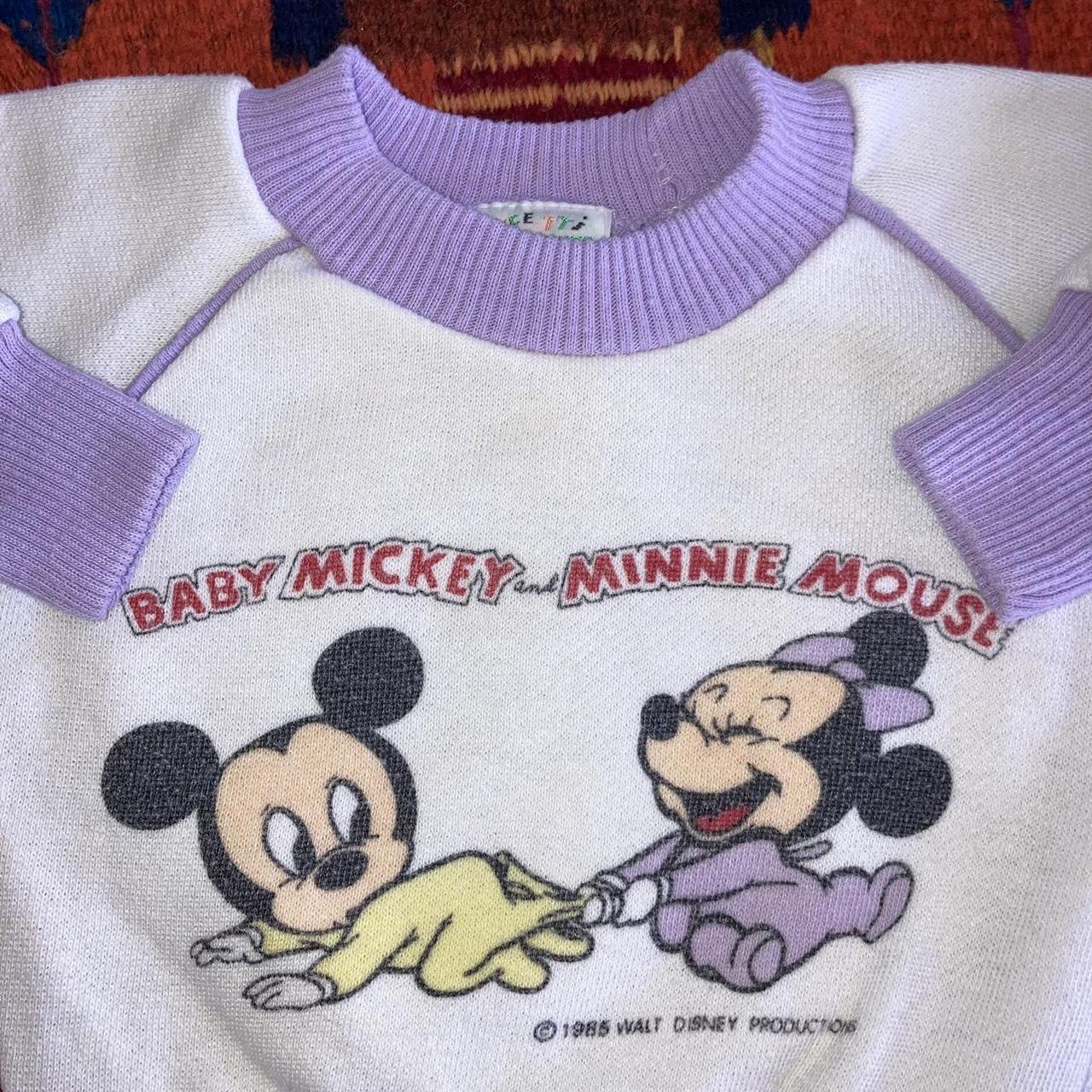 1985 baby Walt Disney Baby Mickey And Minnie Mouse... - Depop