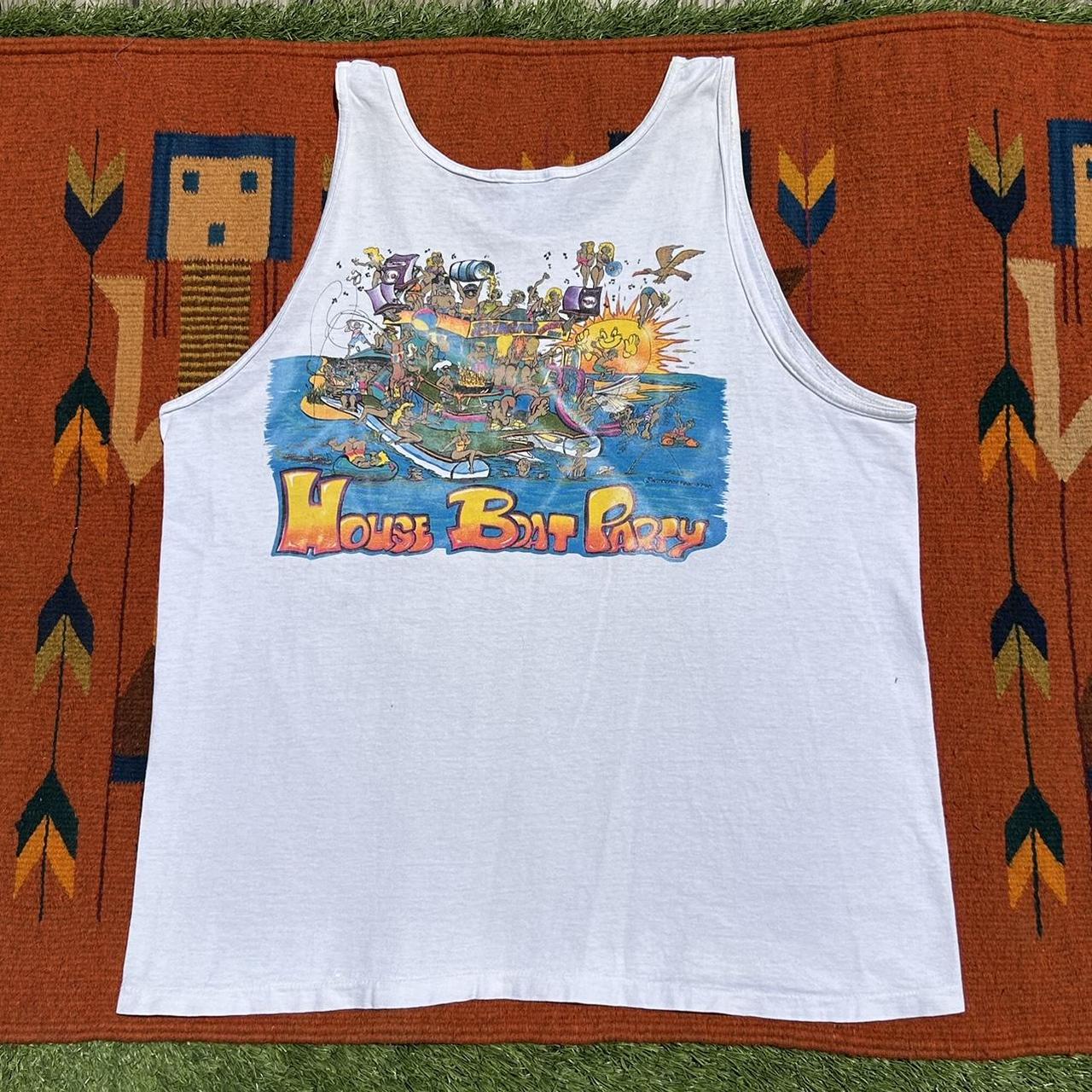 vintage 90s Overton Beach Marina House Boat Party... - Depop