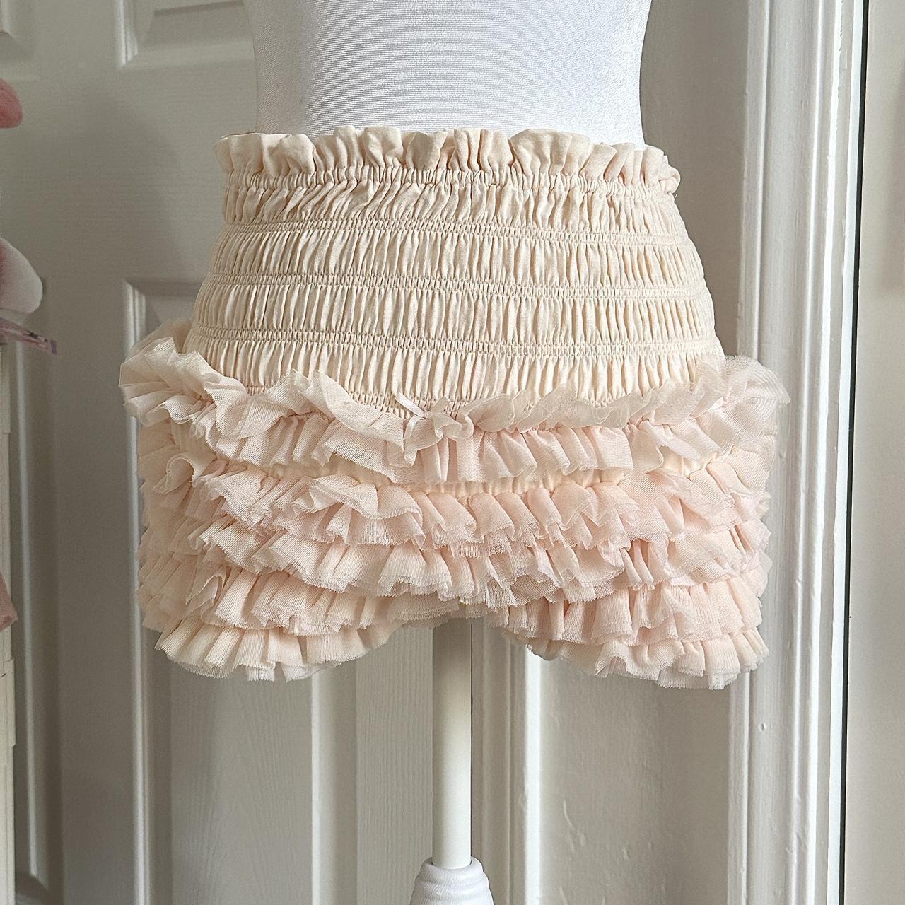 gelato pique pink ruffled shorts ☆ super soft,... - Depop