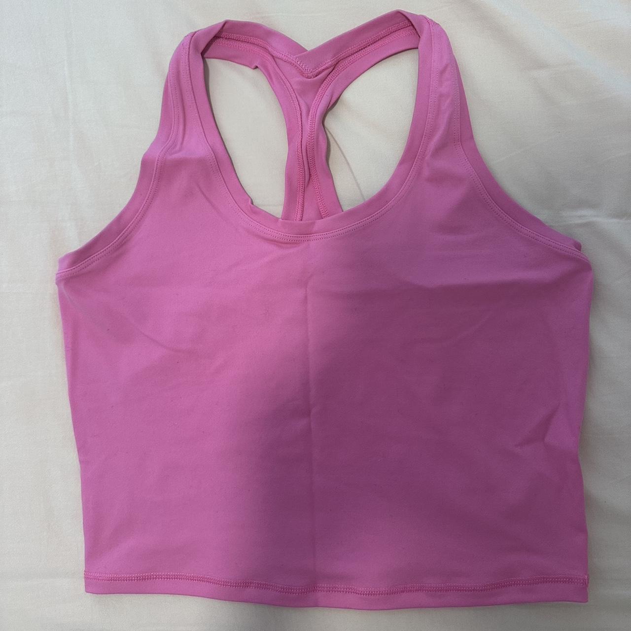 Muscle republic luxe midriff tank pink Only worn... | Depop
