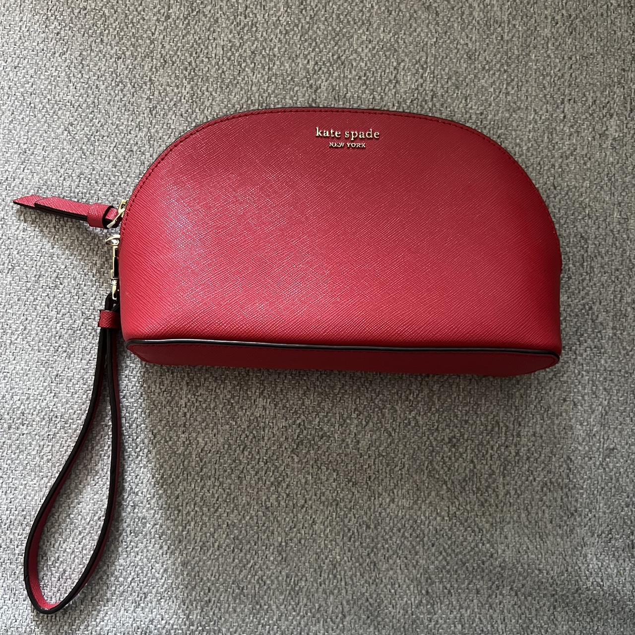 Authentic Kate spade red clutch ️ -brand new never worn - Depop
