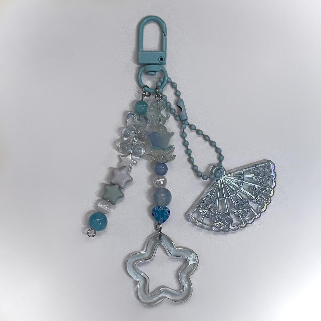 baby blue keychain ₊˚ ⊹ - approx 12cm length... - Depop