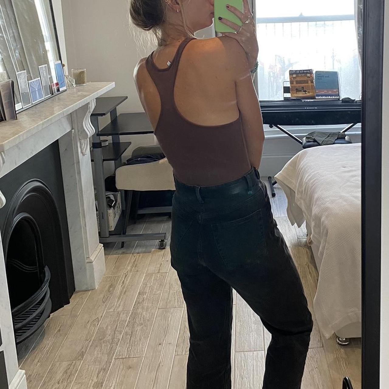 Weekday brown racerback body / bodysuit Perfect... - Depop