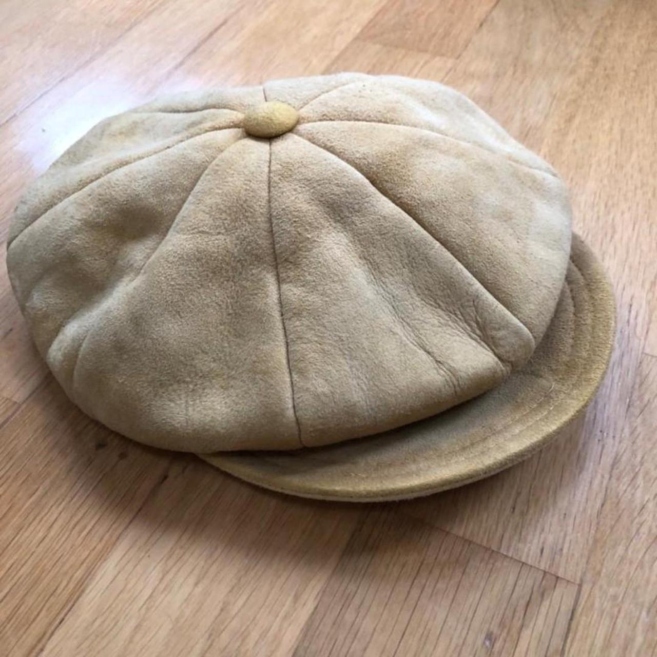 Original Bonheur mustard slouch baker boy hat from... - Depop
