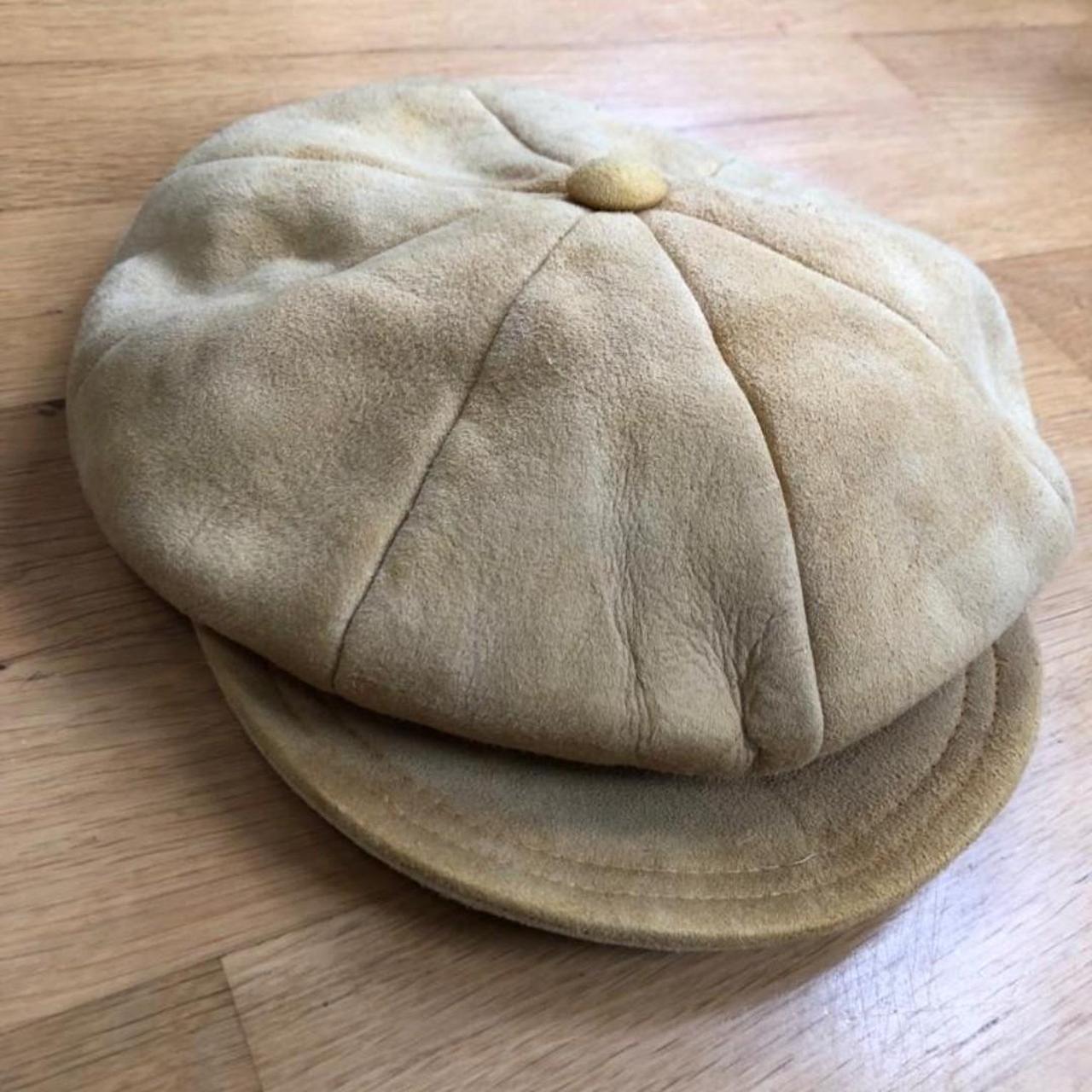 Original Bonheur mustard slouch baker boy hat from... - Depop
