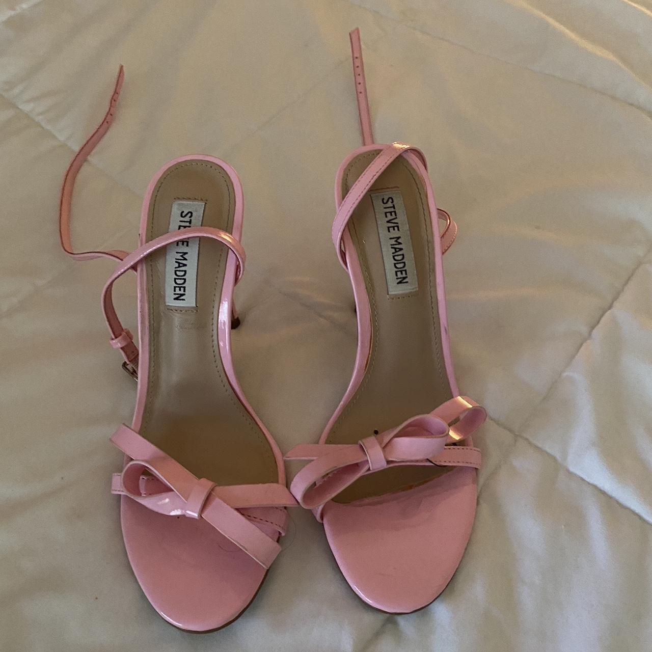 Steve Madden pink heels #stevemadden #pinkheels... - Depop
