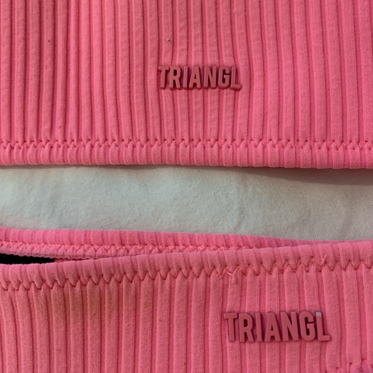 Triangl Women's Pink Swimsuit-one-piece | Depop