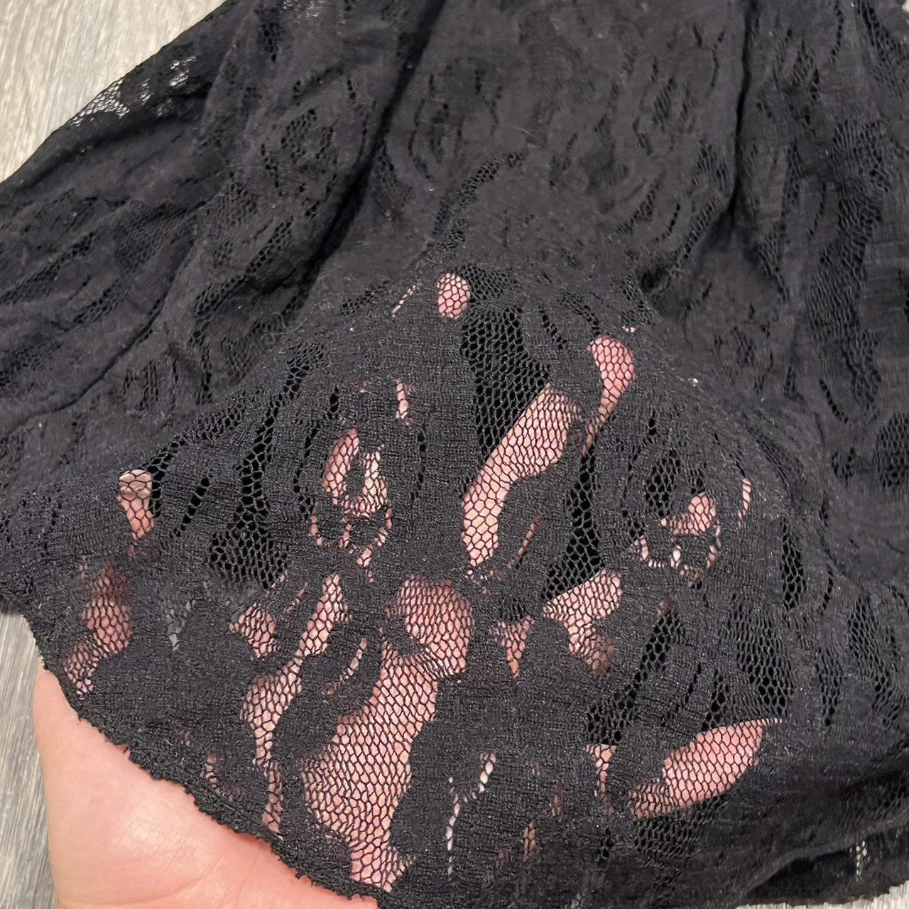 Y2K floral Lace top 🖤 brand: Leg Avenue, size:... - Depop