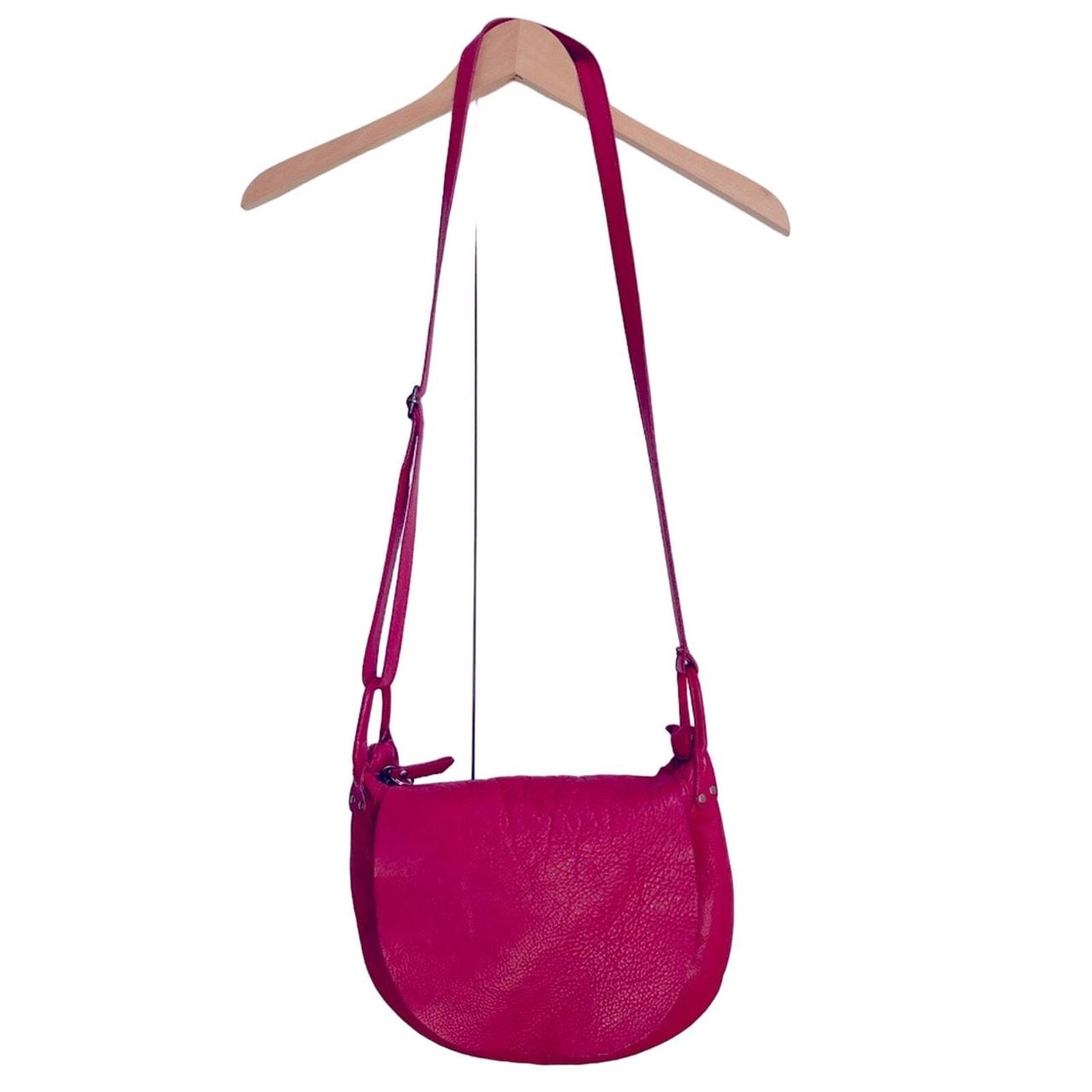 Italian Red Leather Crossbody Italian Leather Maker... - Depop