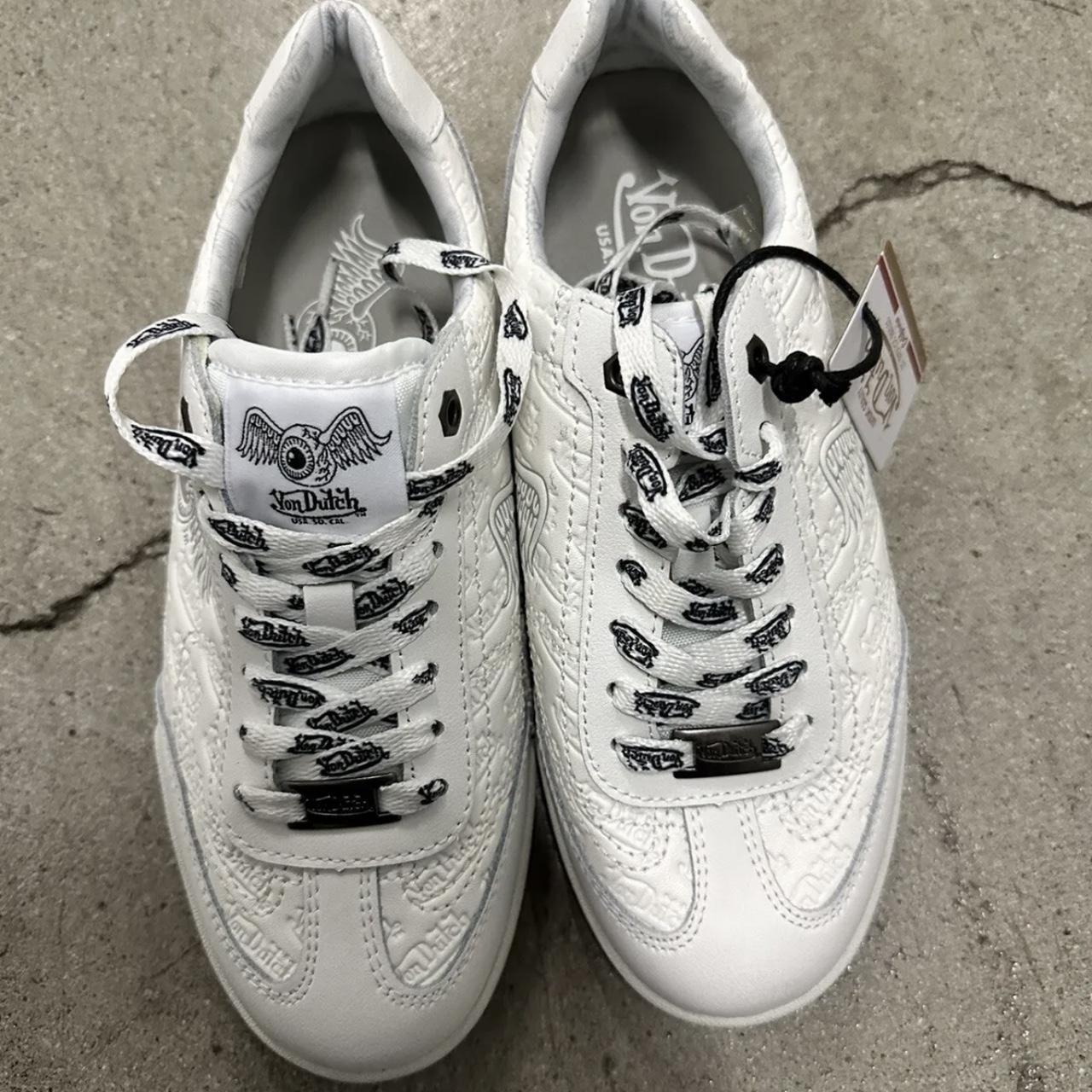 New white von Dutch shoes size 4 us size 36 EUR... - Depop