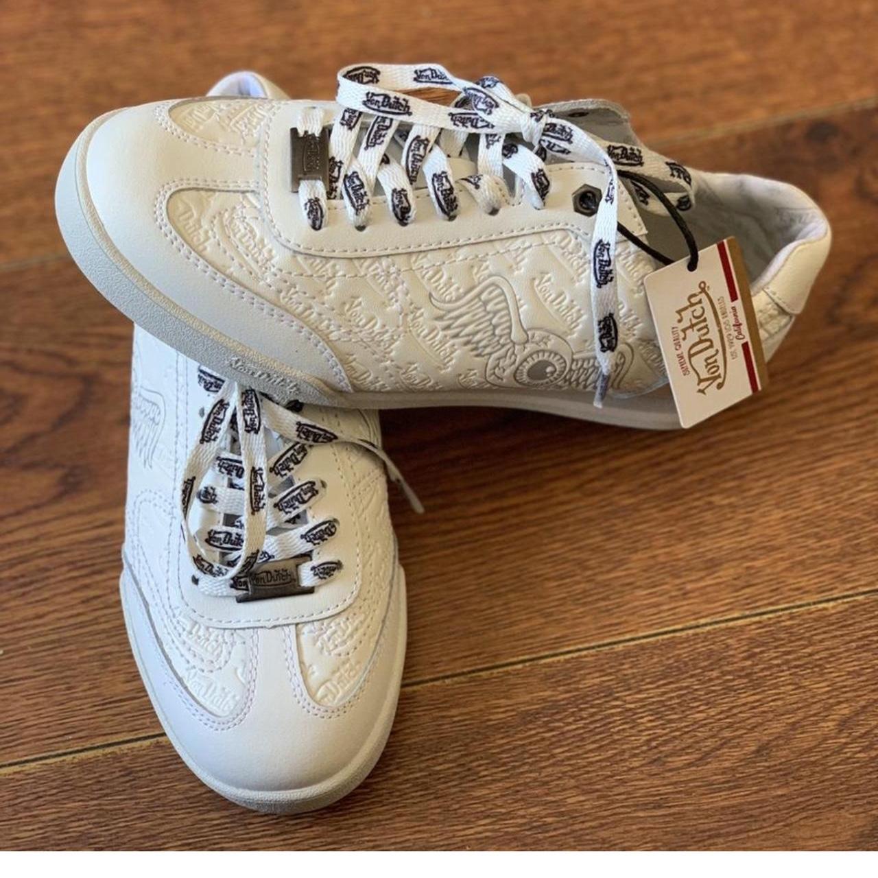 New white von Dutch shoes size 4 us size 36 EUR... - Depop