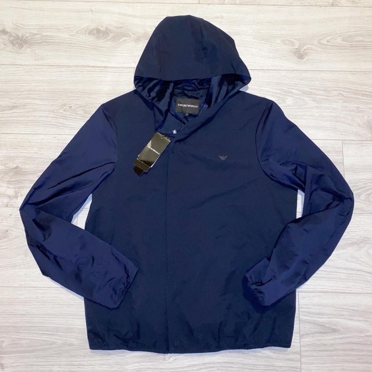 Navy blue Emporio Armani jacket Super light weight... - Depop