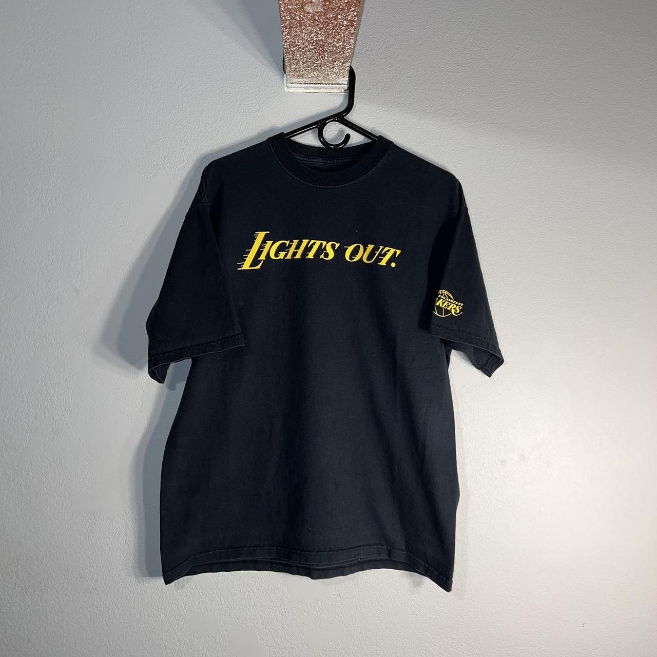 Limited Edition Lakers “Lights Out” Black T-Shirt... - Depop