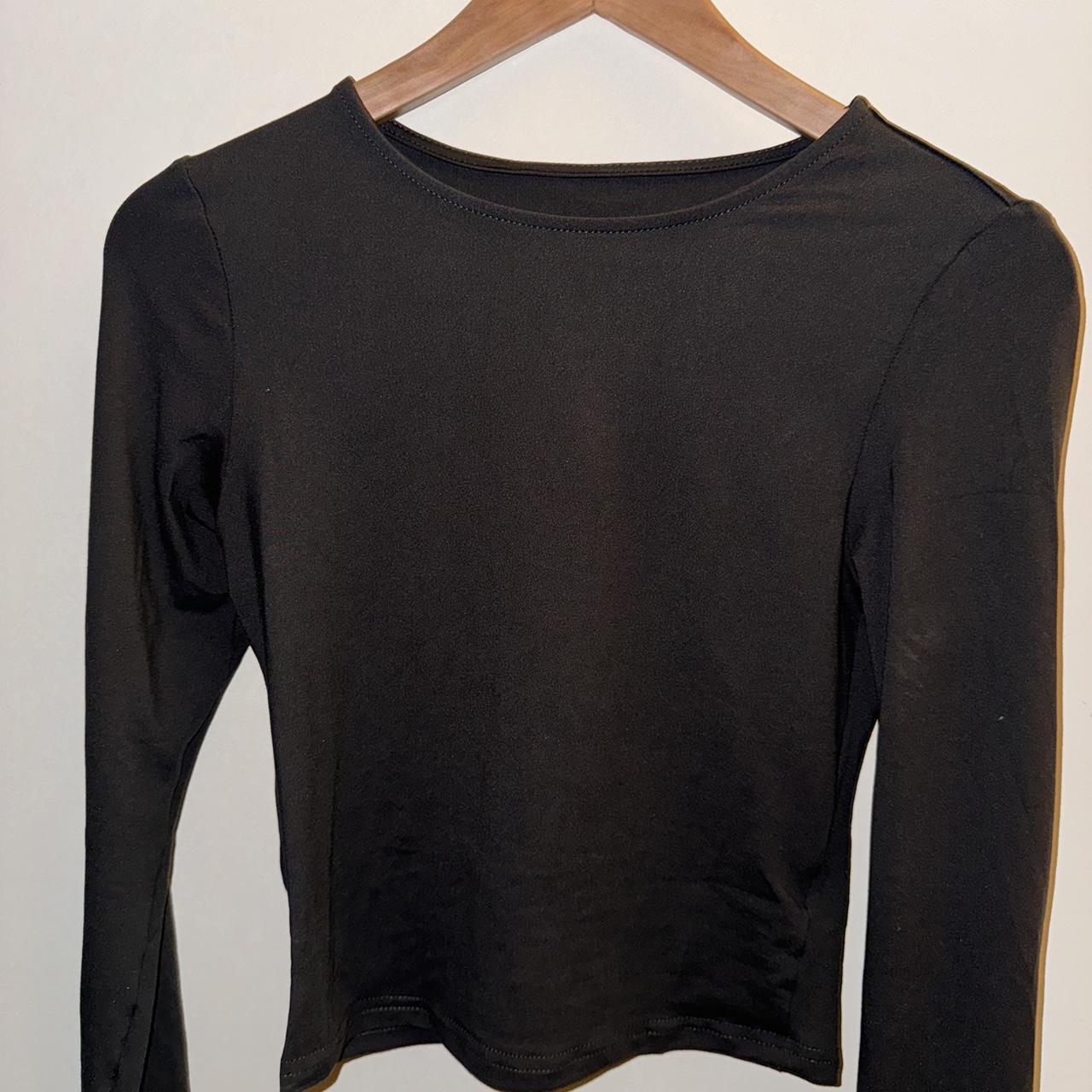 Plain Basic Dark Grey Top super cute! never worn!... - Depop