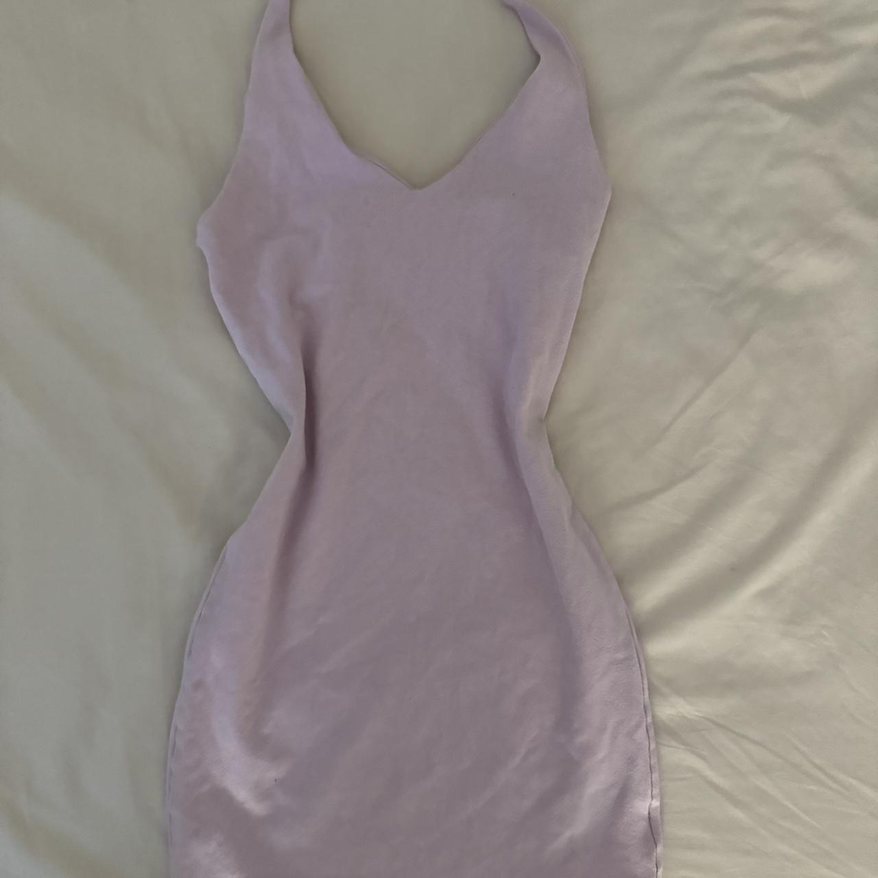 Supre halter mini dress purple SIZE XS | Depop
