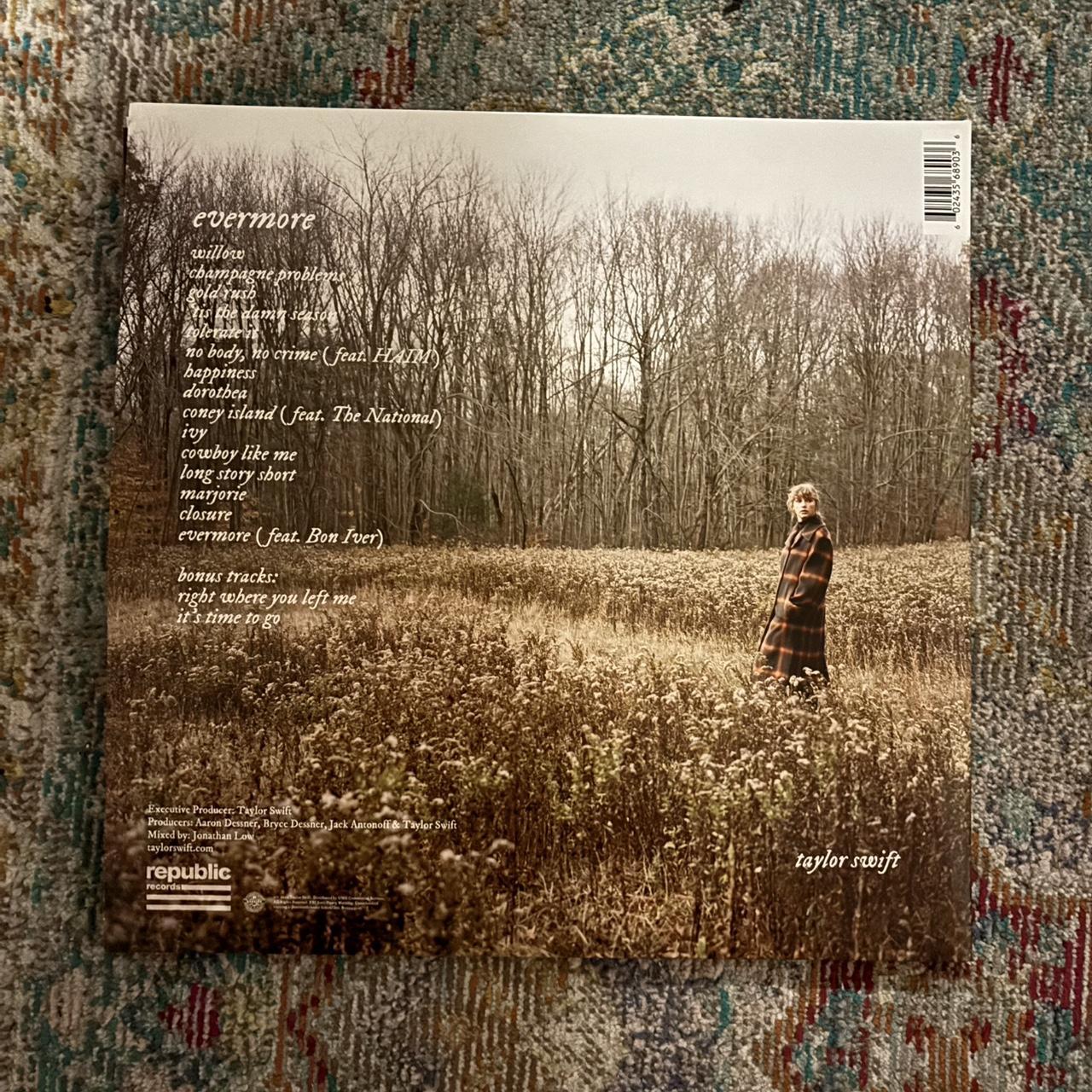 evermore vinyl record - Depop