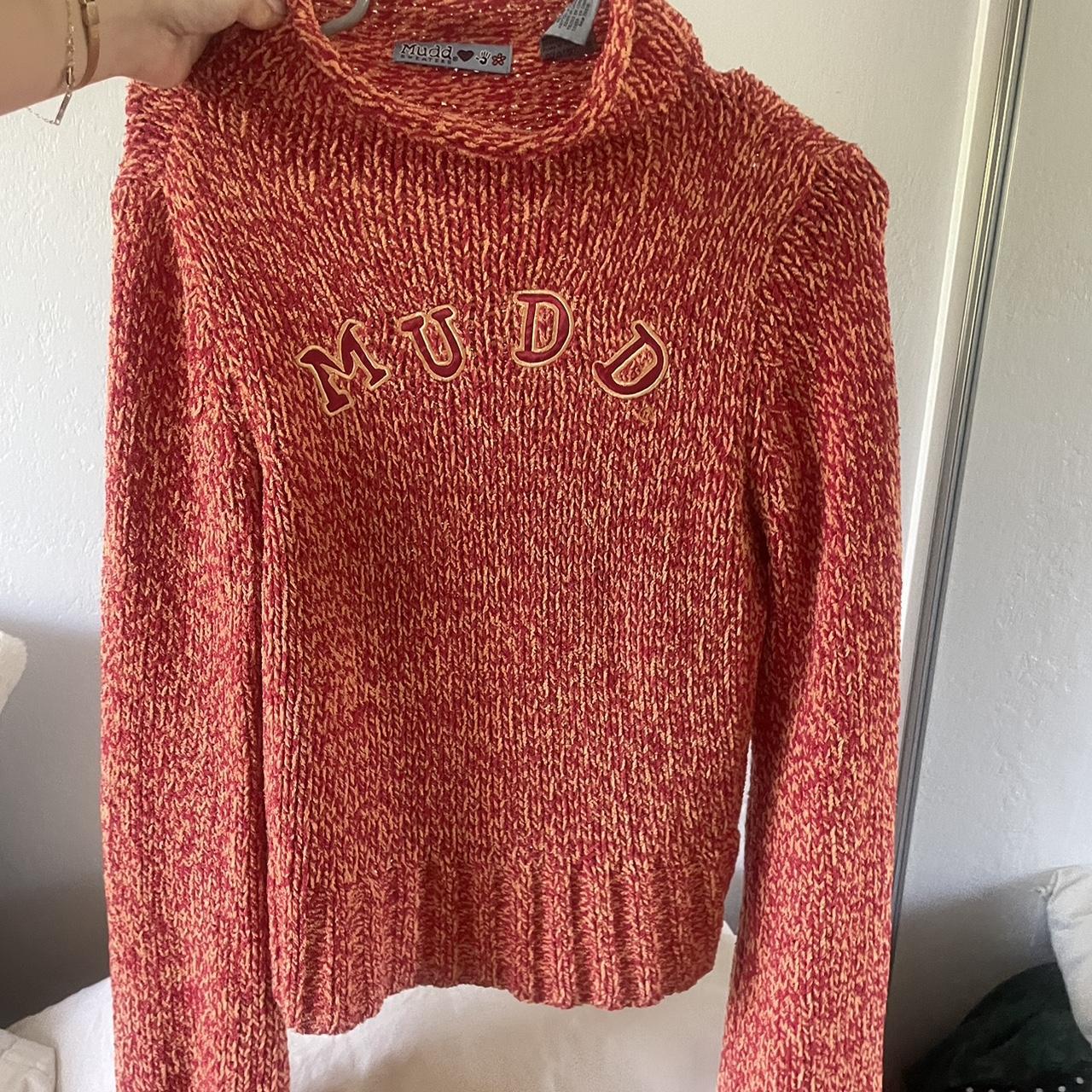 Vintage mudd sweater so cute for fall or summer night - Depop