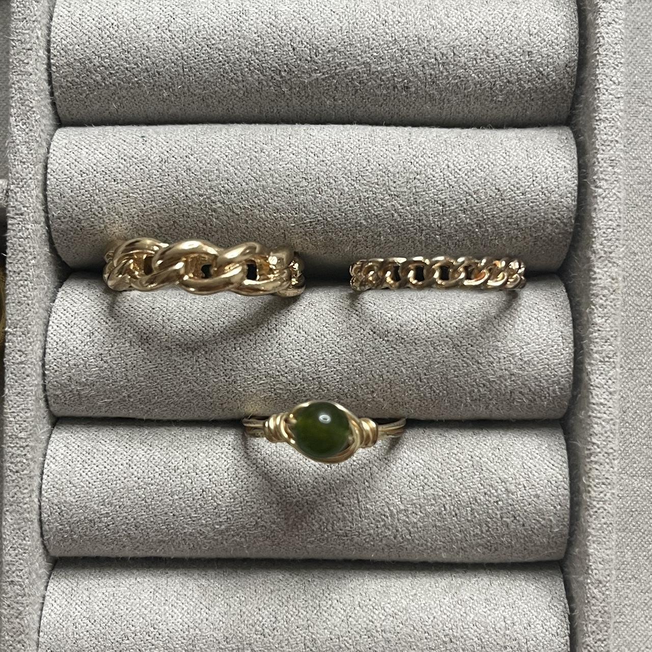 random rings from my jewelry collection! top two... - Depop