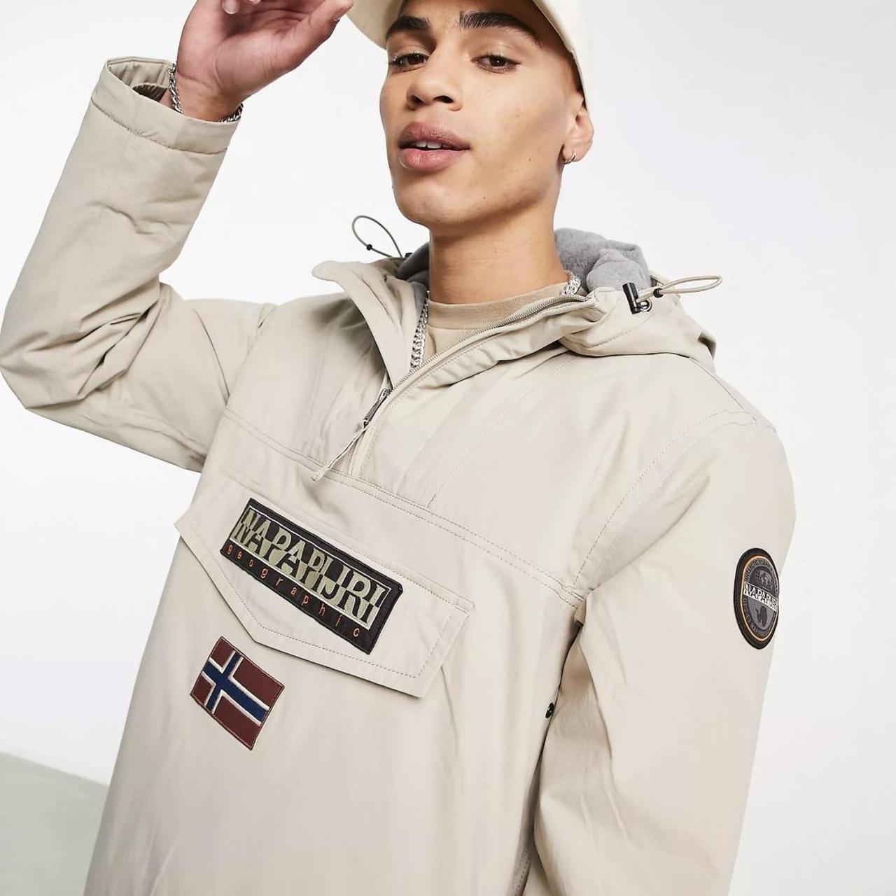 Napapijri Rainforest Winter Jacket - BEIGE - Size... - Depop