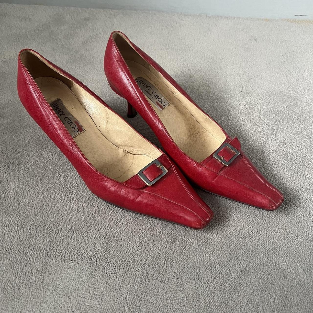 Red Jimmy Choo heels #jimmychoo #heels - Depop