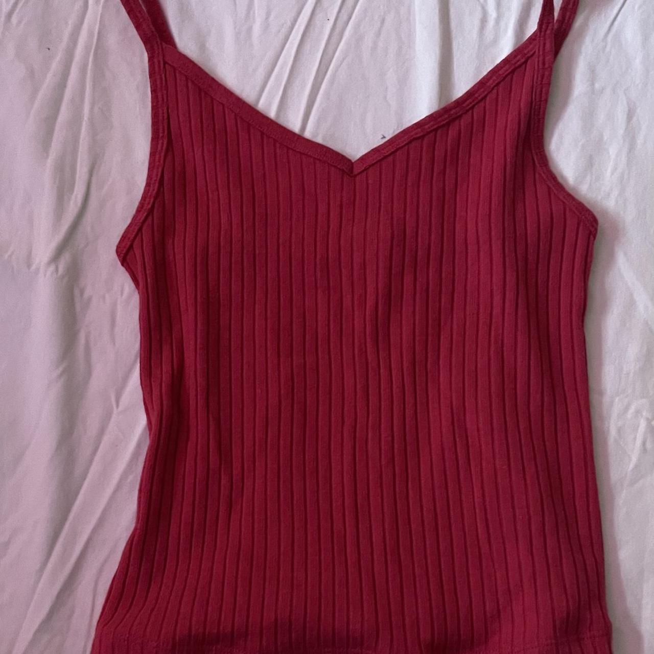 💌RED RIBBED TANK TOP 💌 rory gilmore would’ve eat... - Depop